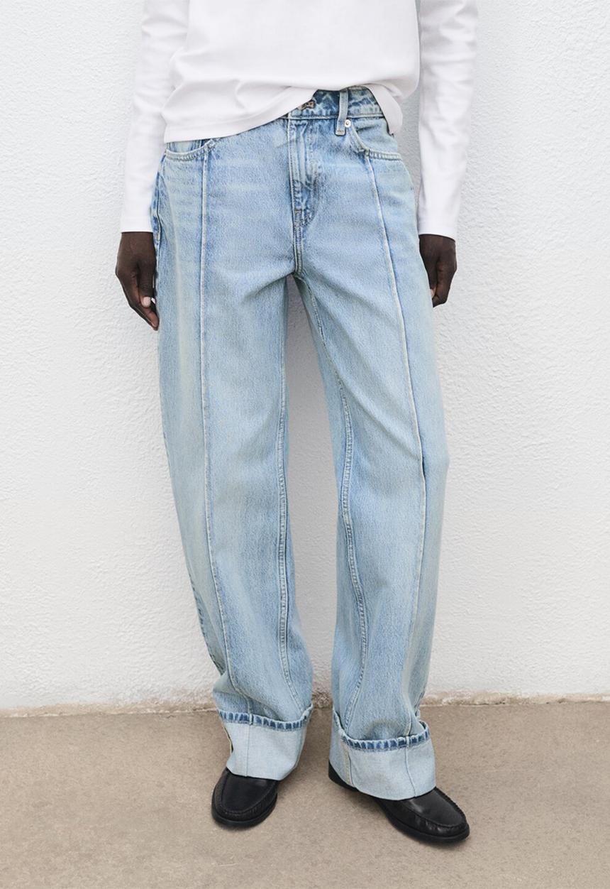 Jeans paula - open-blue