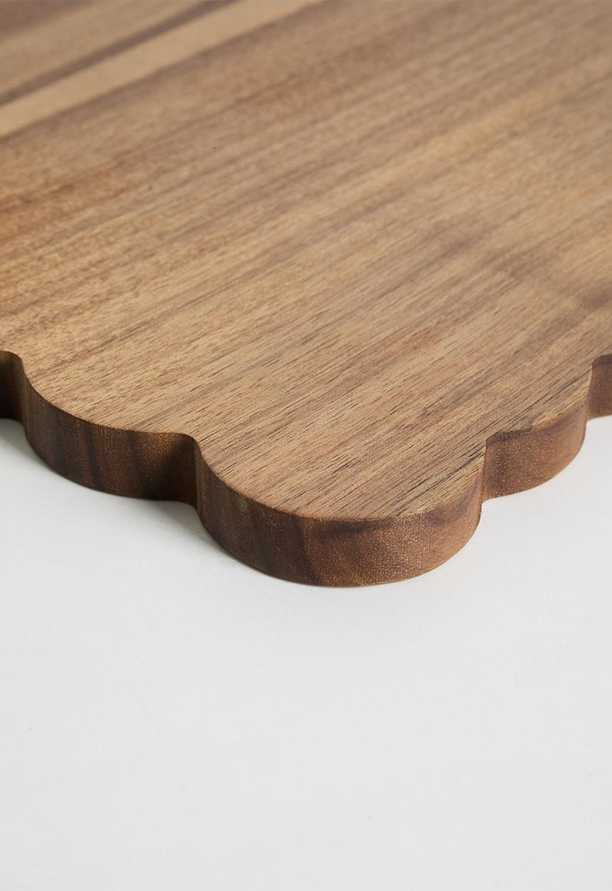 Home Classix Scalloped Edge Wooden Board60x24x1.5cm
