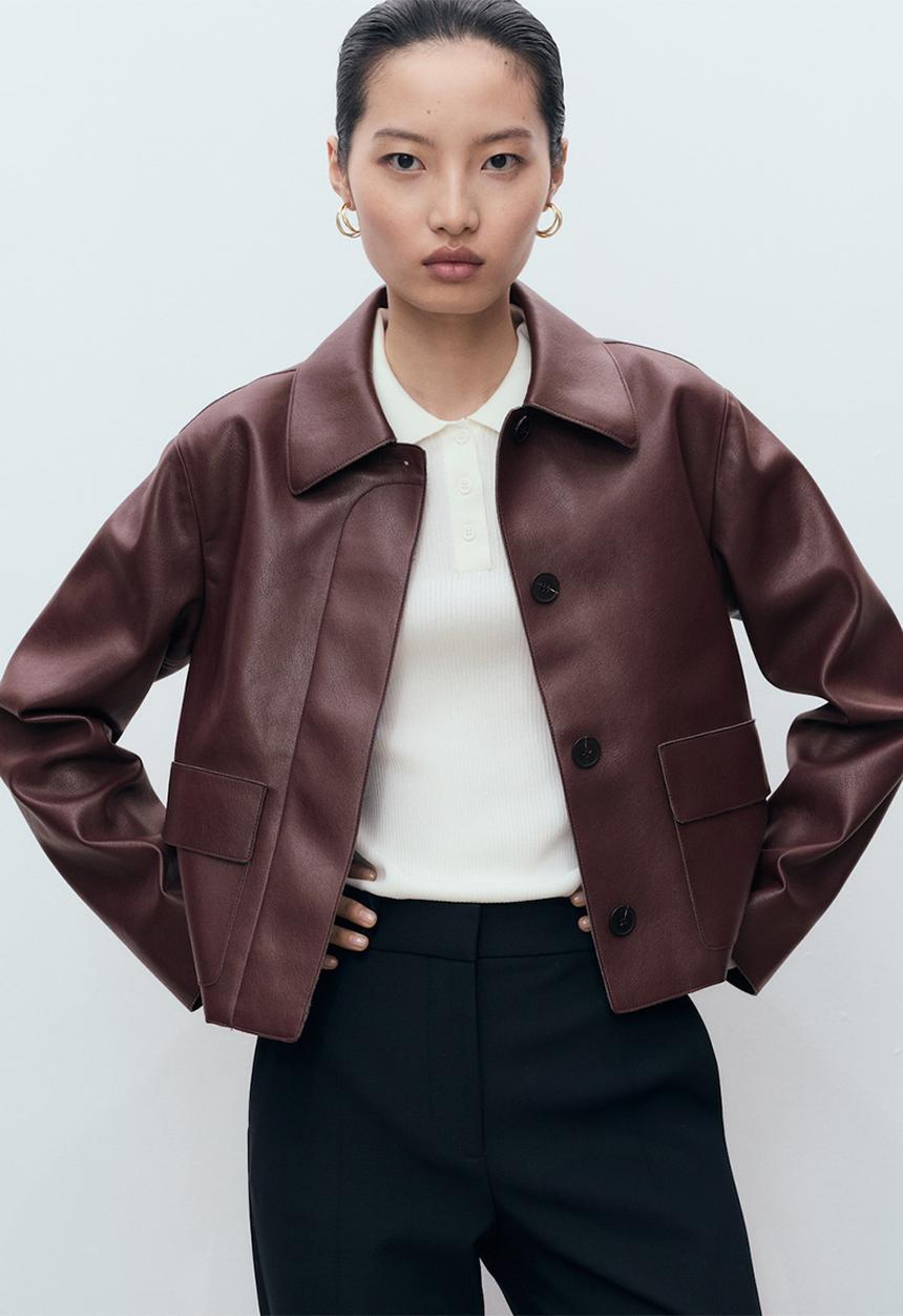 Jacket sabina - dark red