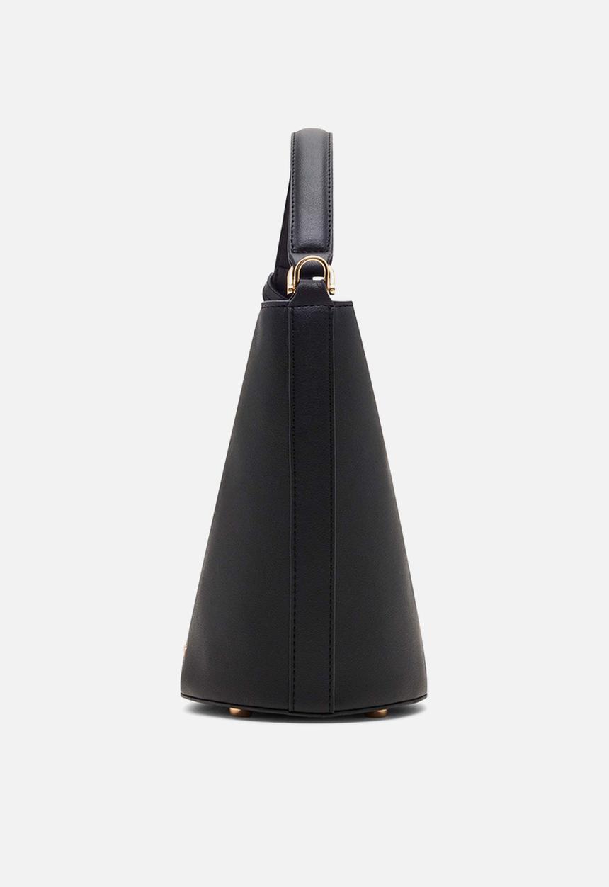 Exclusive Small Bucket With Detachable Strap Bag-Black
