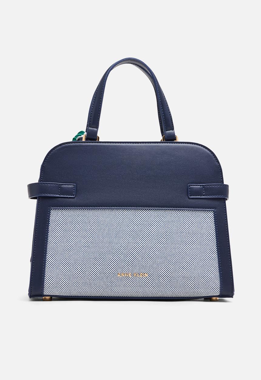 Cambodia Medium Satchel W/ Detachable Strap Bag-Green/Aqua