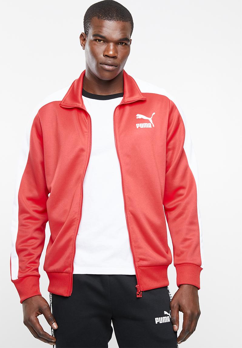 Classics t7 track jacket - red PUMA Hoodies, Sweats & Jackets ...