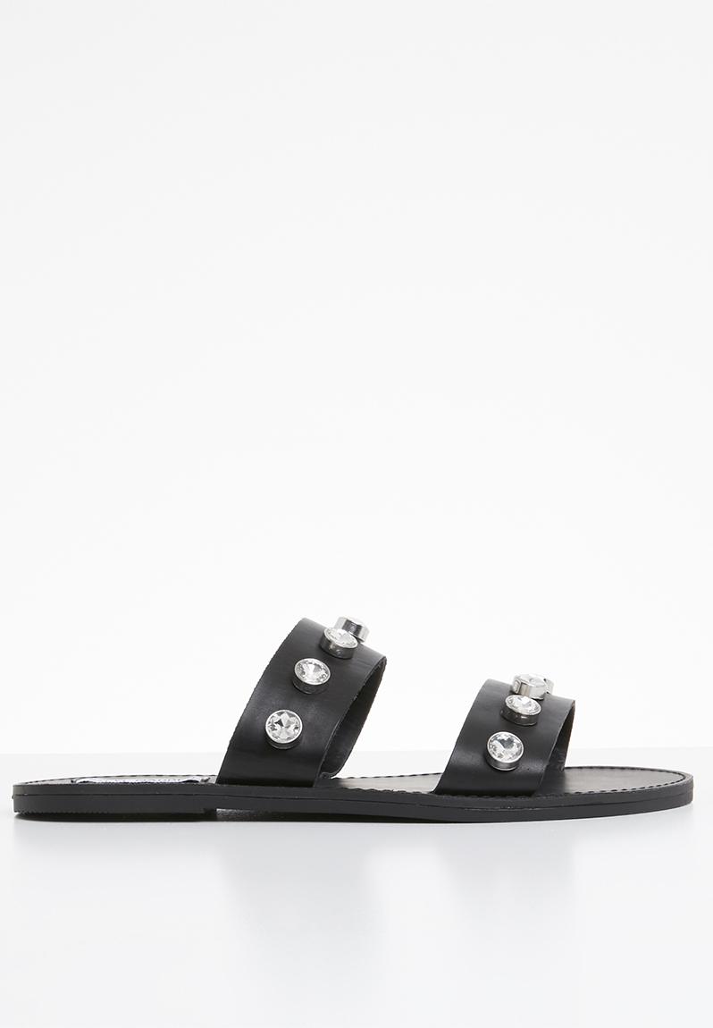 Jessy leather sandal - black