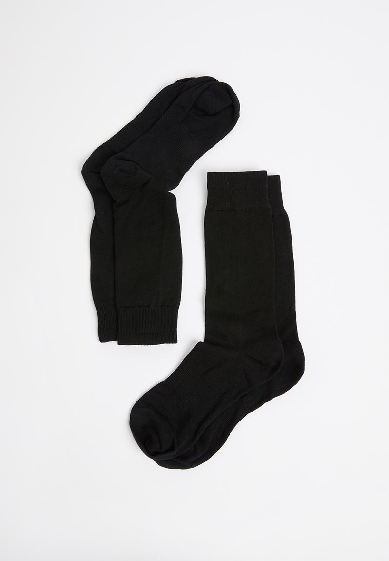 2 Pack mid calf sock - black STYLE REPUBLIC Socks | Superbalist.com