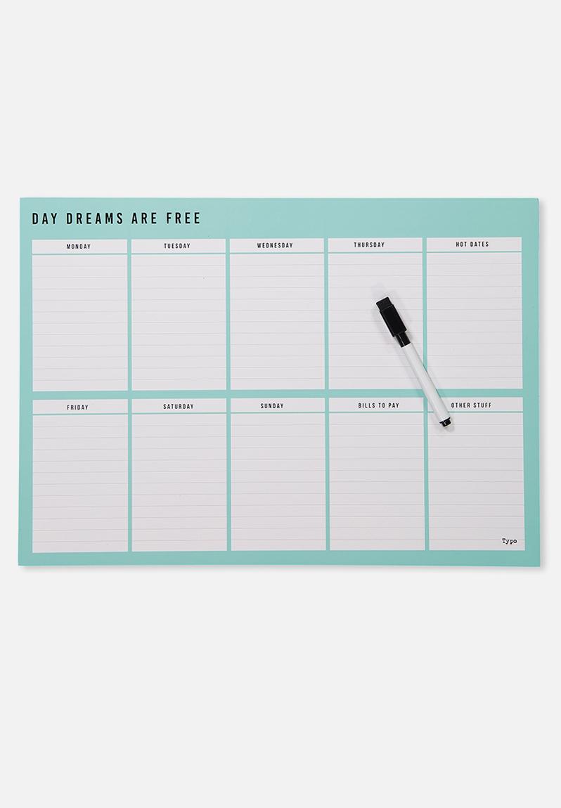 A3 magnetic planner - blue