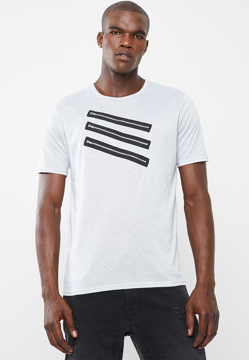 Tripple zip tee - grey STYLE REPUBLIC T-Shirts & Vests | Superbalist.com