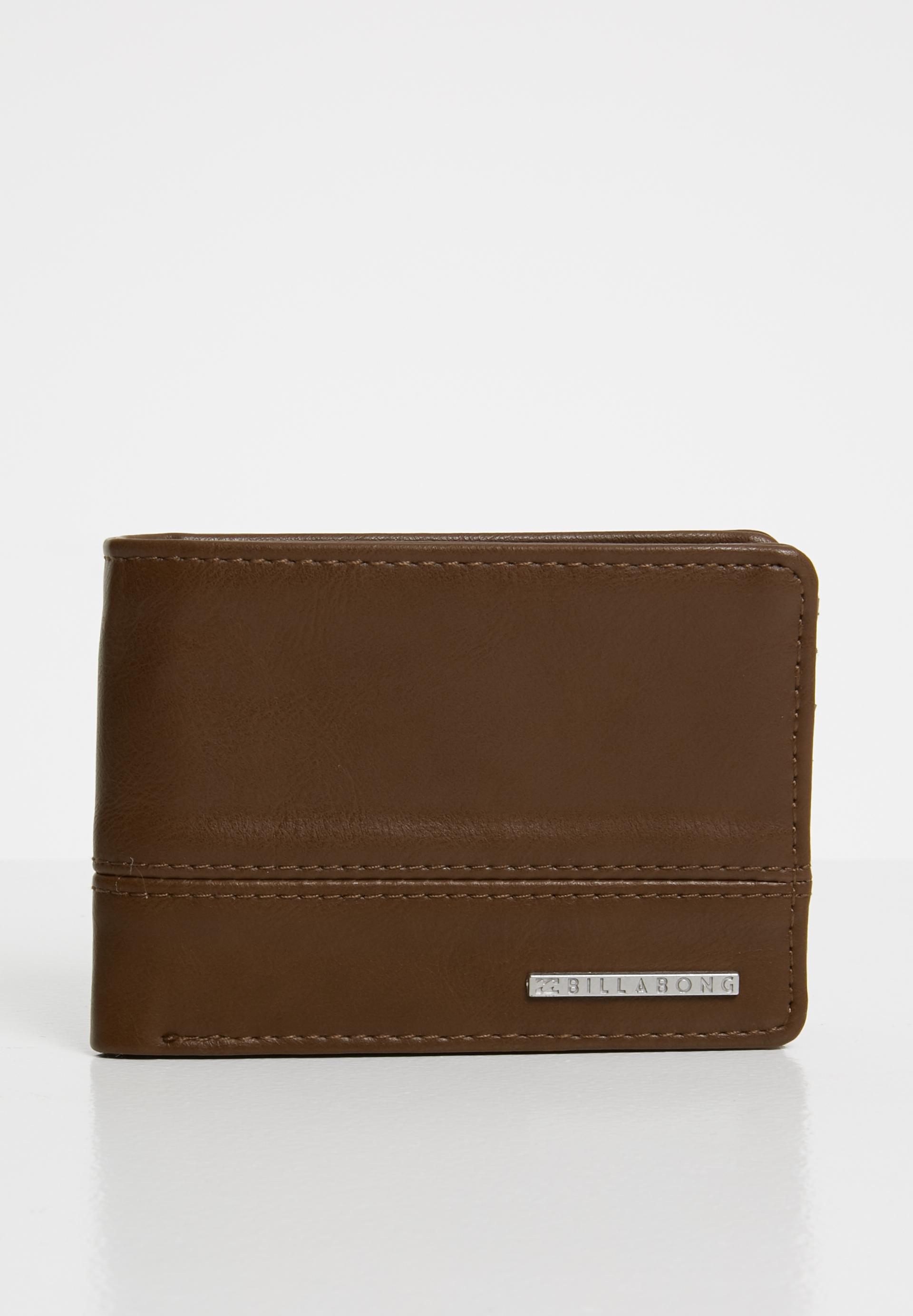 Dimensions solid wallet - brown Billabong Bags & Wallets | Superbalist.com