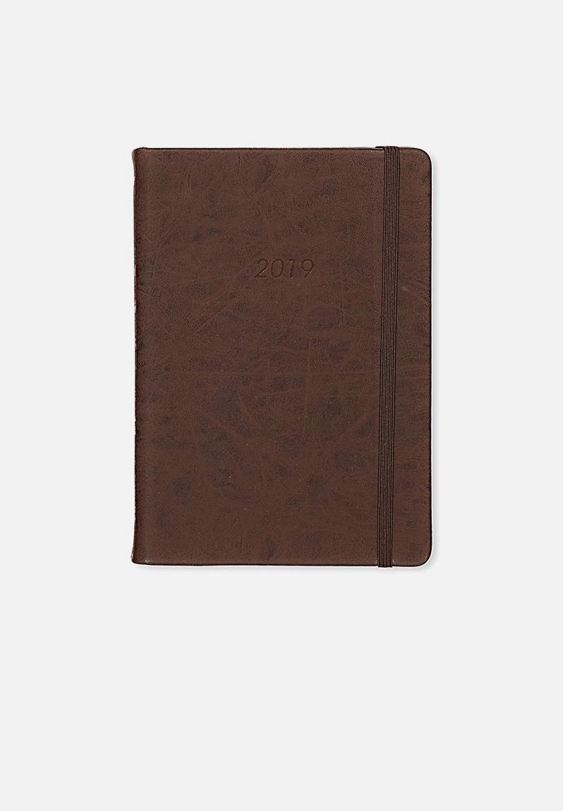2019 A5 daily buffalo diary - vintage tan Typo Notebooks & Diaries ...