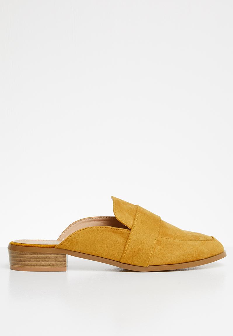 Faux suede mule - yellow Superbalist Pumps & Flats | Superbalist.com