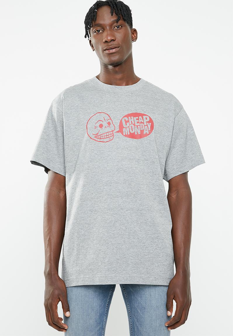 Uni speech logo short sleeve tee - grey Cheap Monday T-Shirts & Vests ...