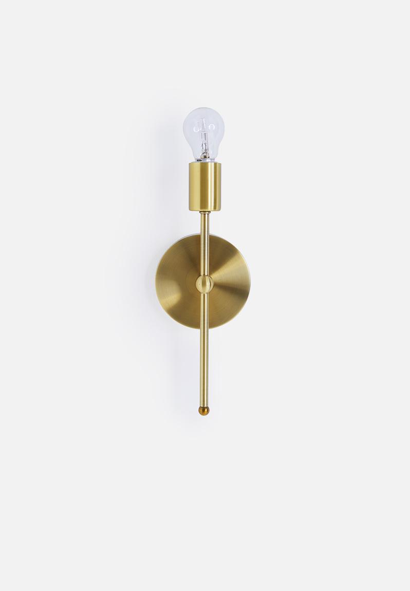 Royal wall light - antique brass