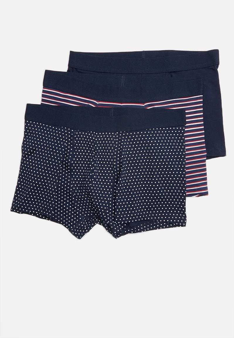 Trunks - burg stripe/spots New Look Underwear | Superbalist.com