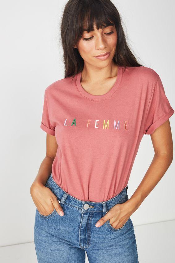 Classic Slogan Tee Deco Rose Cotton On T Shirts Vests And Camis