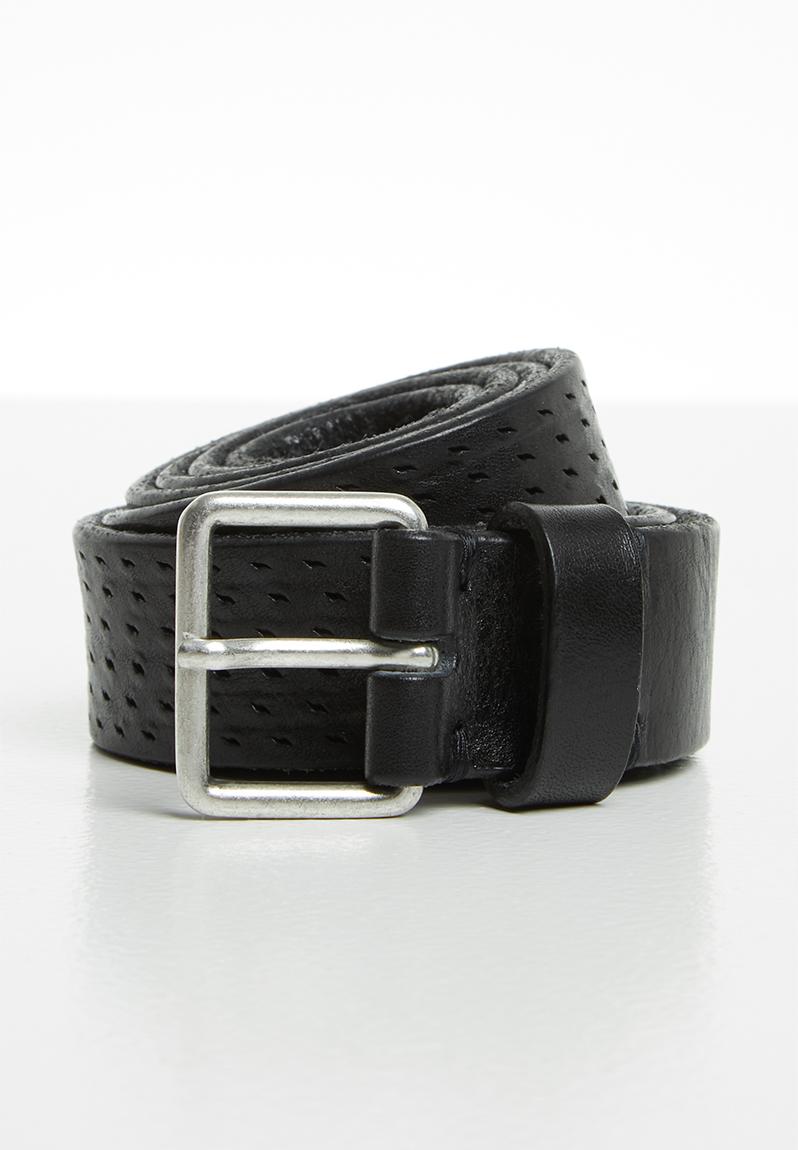 Jacsontra leather belt - black Jack & Jones Belts | Superbalist.com