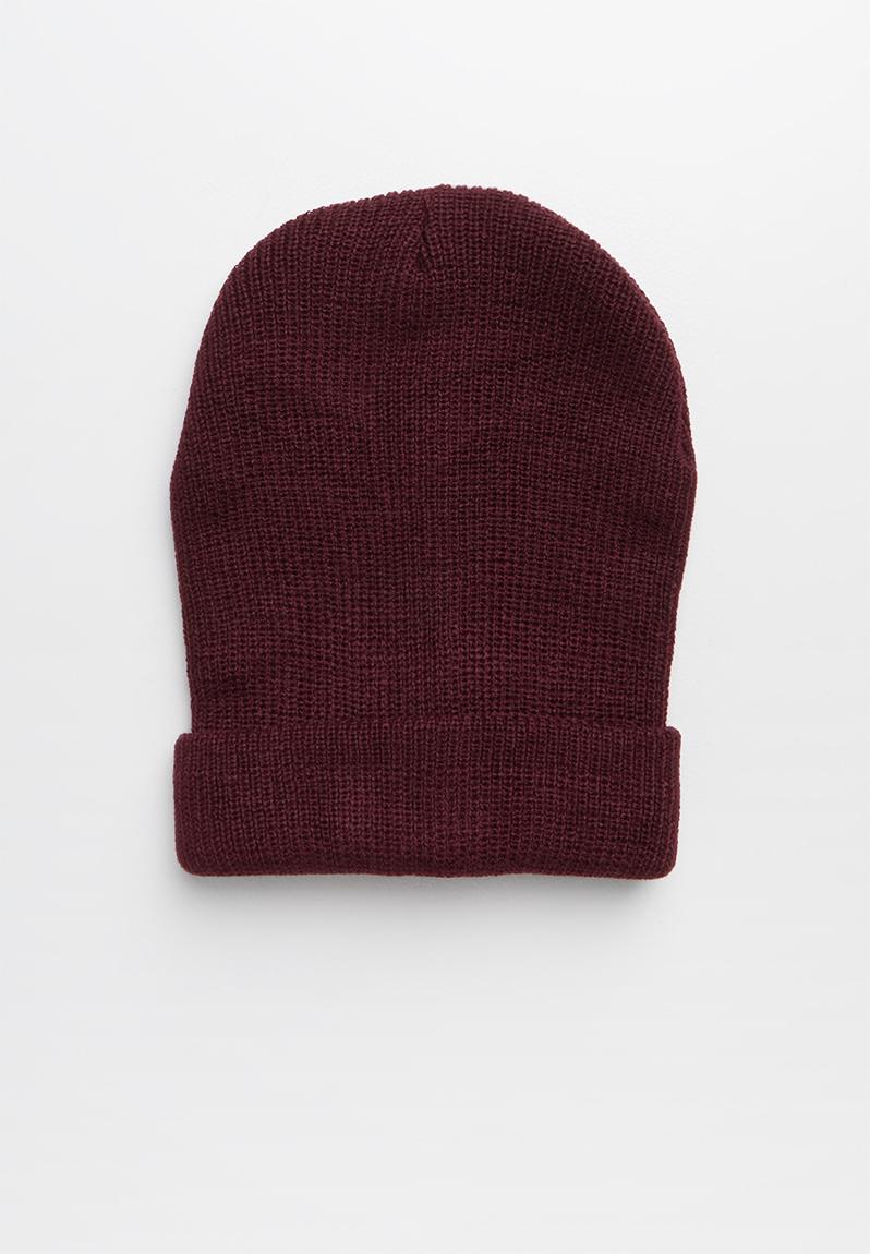 Chloe slouchy beanie - maroon