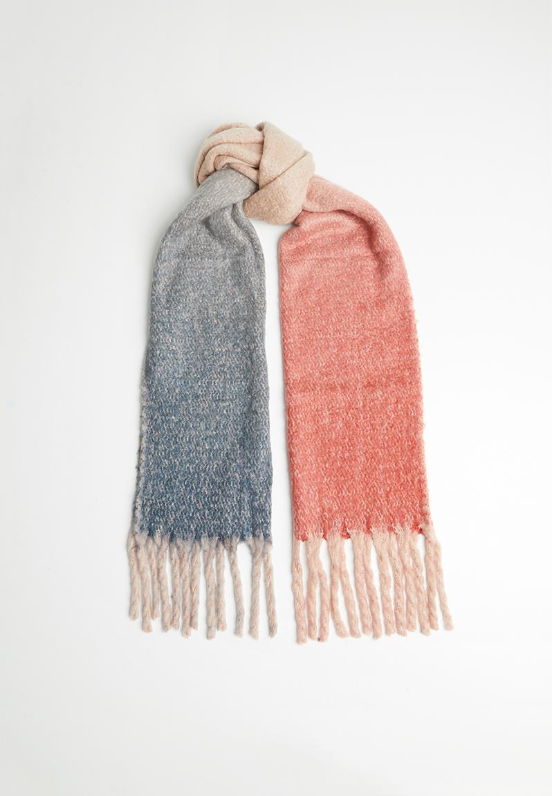 Fringed degraded scarf - medium blue MANGO Scarves | Superbalist.com