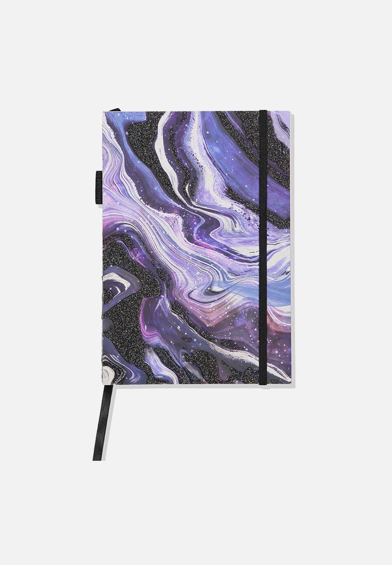 A5 open seam notebook - purple marble Typo Notebooks & Diaries ...