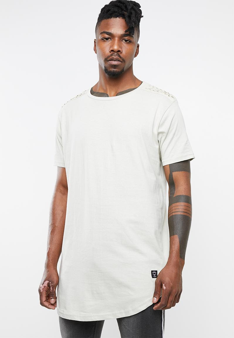 Bladen longline short sleeve tee - plaster Brave Soul T-Shirts & Vests ...