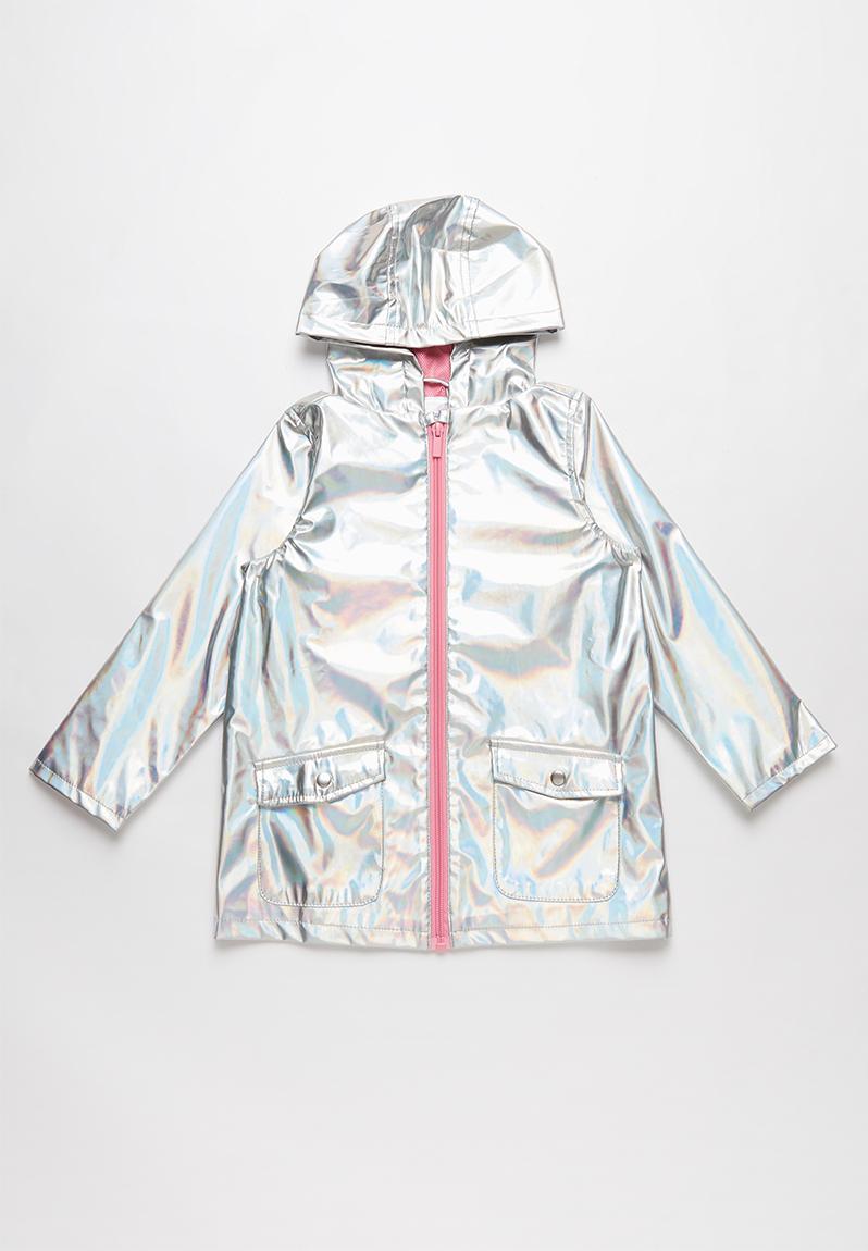 Girls hooded metallic jacket - silver POP CANDY Jackets & Knitwear ...