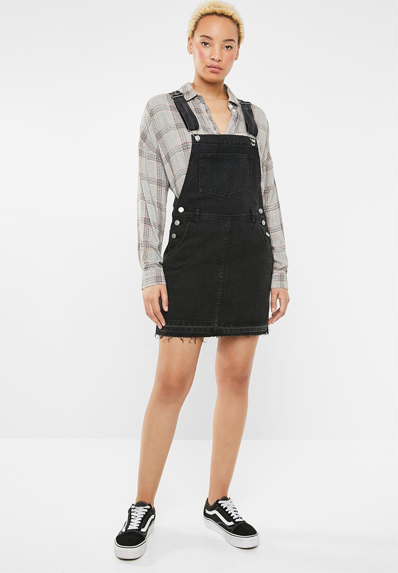 SShort pocket pinafore - washed black Supré Casual | Superbalist.com