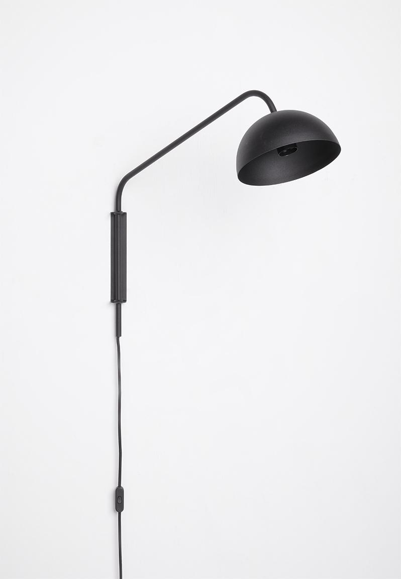 Stockholm swing arm lamp - black