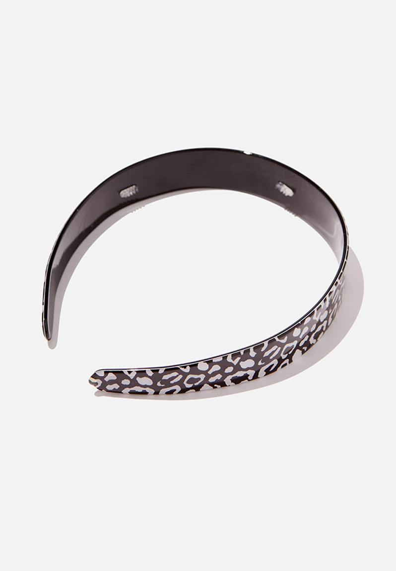 Resin alice hair band - black leopard Cotton On Fashion Accessories ...