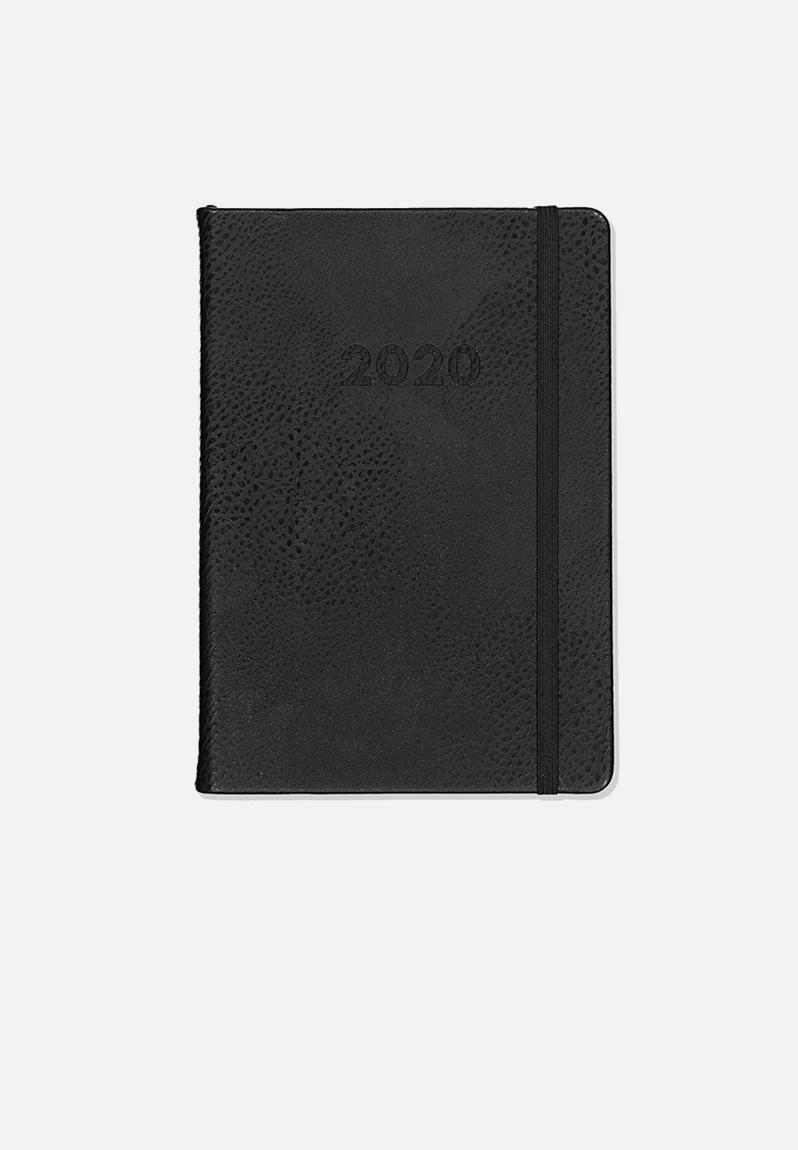 2020 a5 daily buffalo diary - black