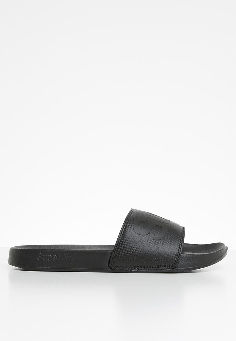 Superdry carbon pool slide - black Superdry. Sandals & Flip Flops ...