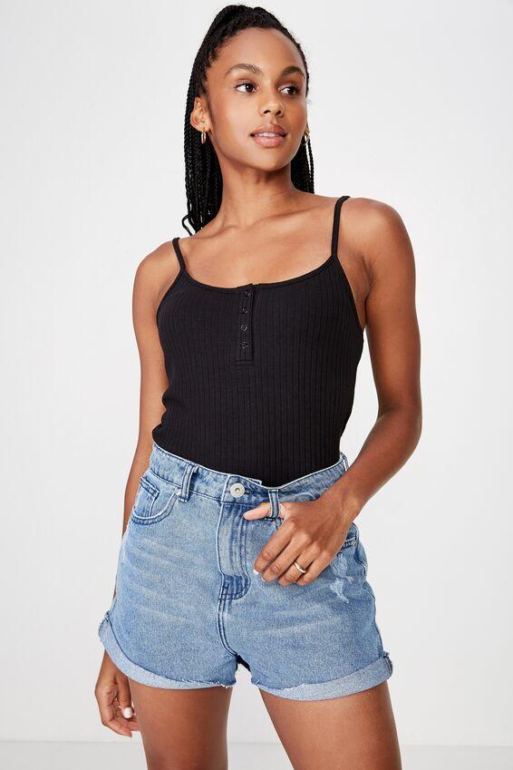 Henley singlet - black Factorie T-Shirts, Vests & Camis | Superbalist.com