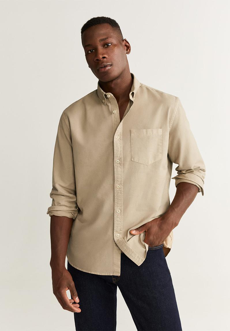 Oxdye shirt - neutral MANGO Formal Shirts | Superbalist.com
