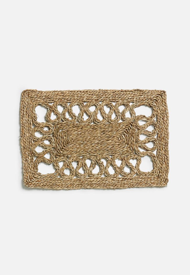 Seagrass door mat - natural