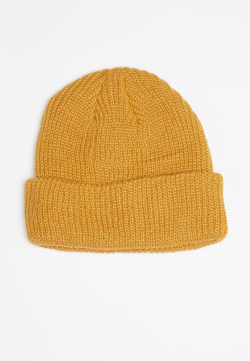 Fisherman beanie-mustard