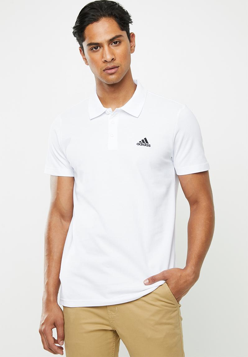 Adidas short sleeve polo - white