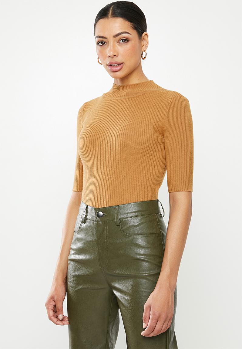 High neck knit- tan Glamorous Knitwear | Superbalist.com