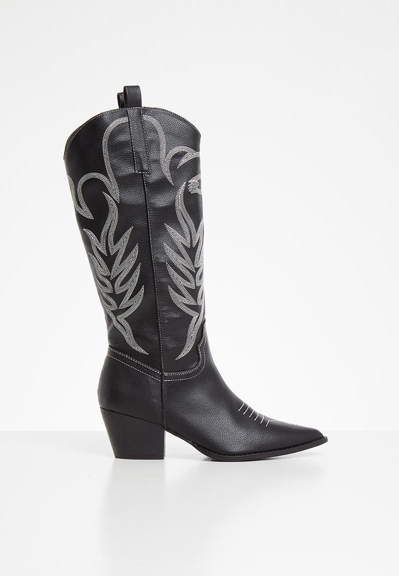Rodeo western boot - black Public Desire Boots | Superbalist.com