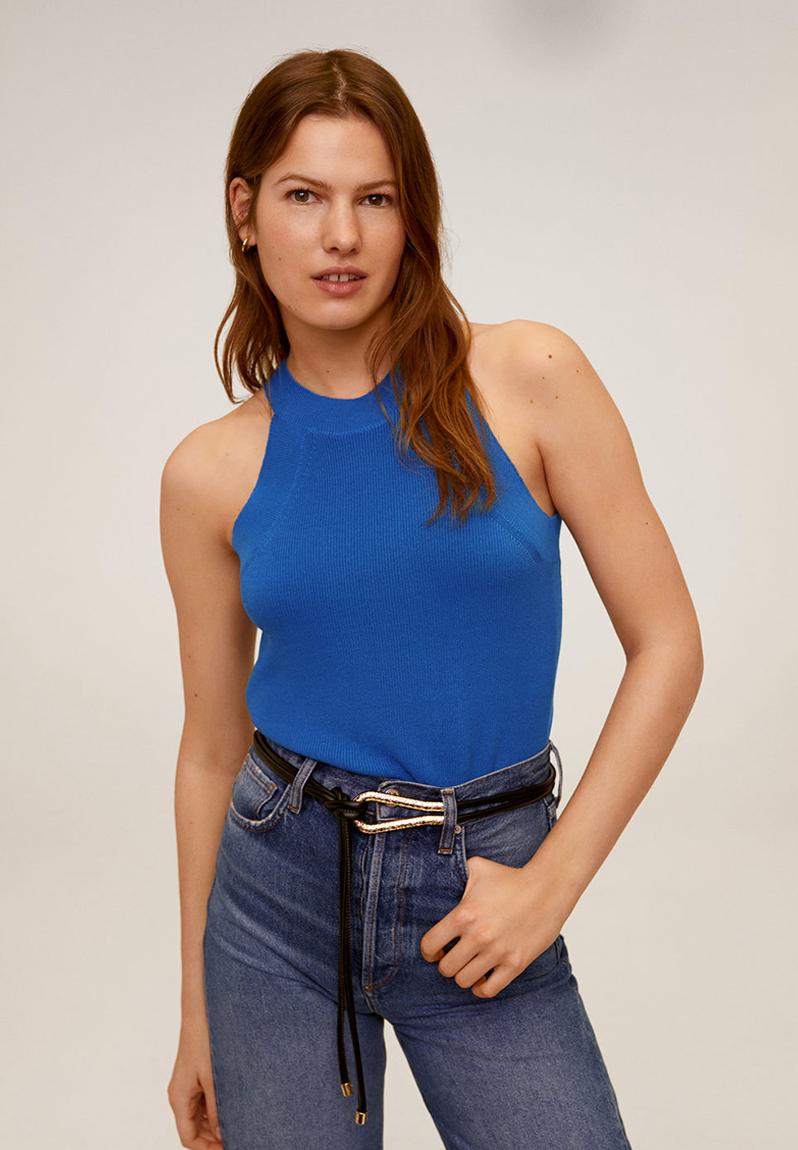 Top taglio - medium blue MANGO Knitwear | Superbalist.com