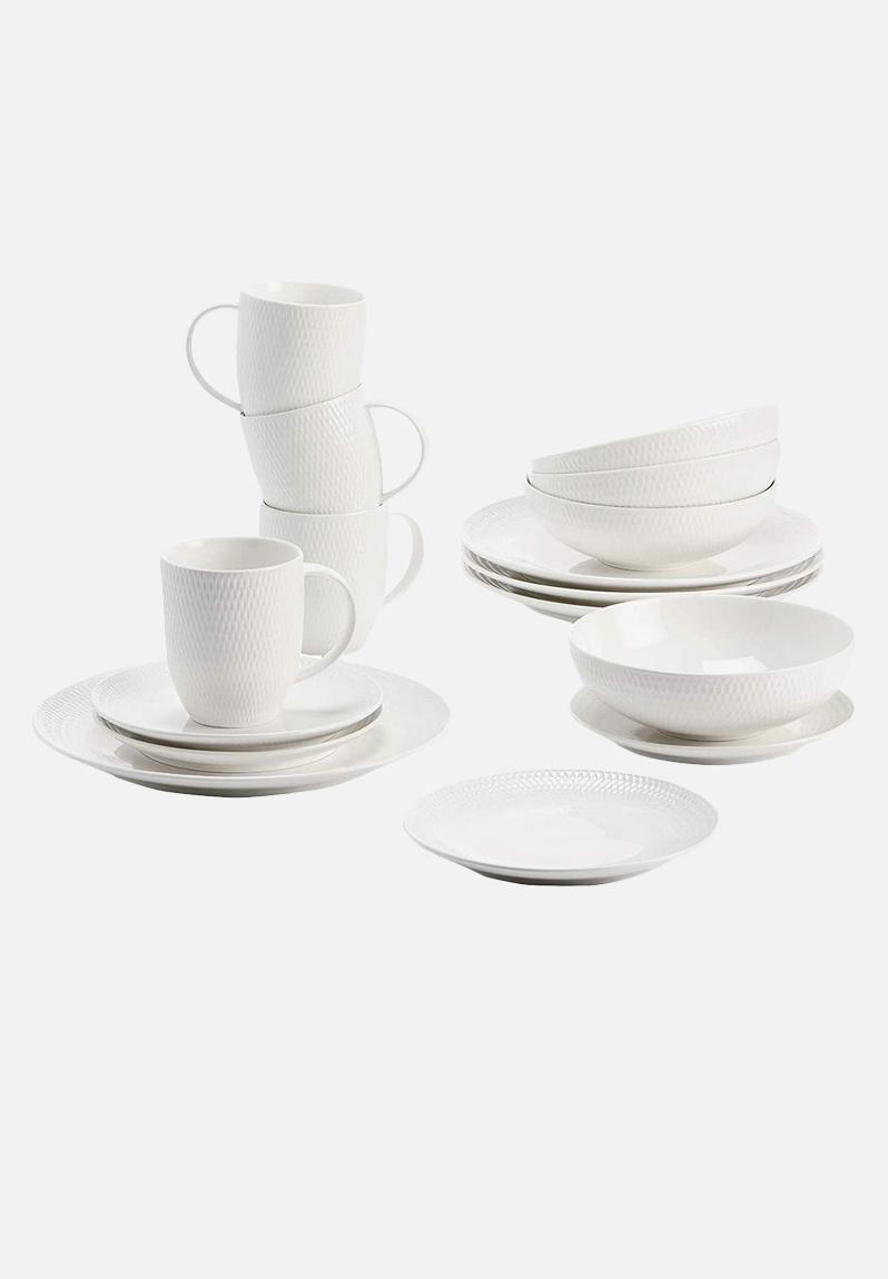 16pce diamonds dinnerware set - white Maxwell & Williams Dining ...