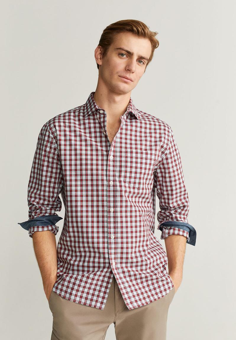 Pale shirt - red MANGO Formal Shirts | Superbalist.com