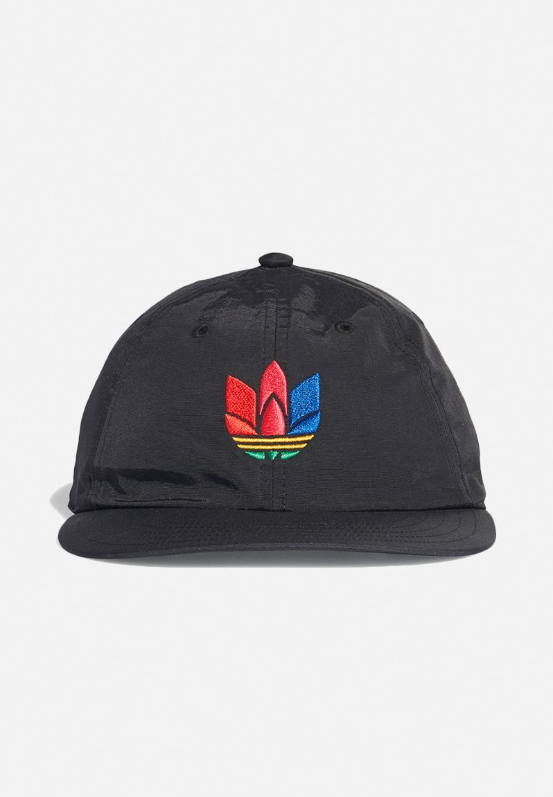 3d adicolor cap - black/energy orange adidas Originals Headwear ...