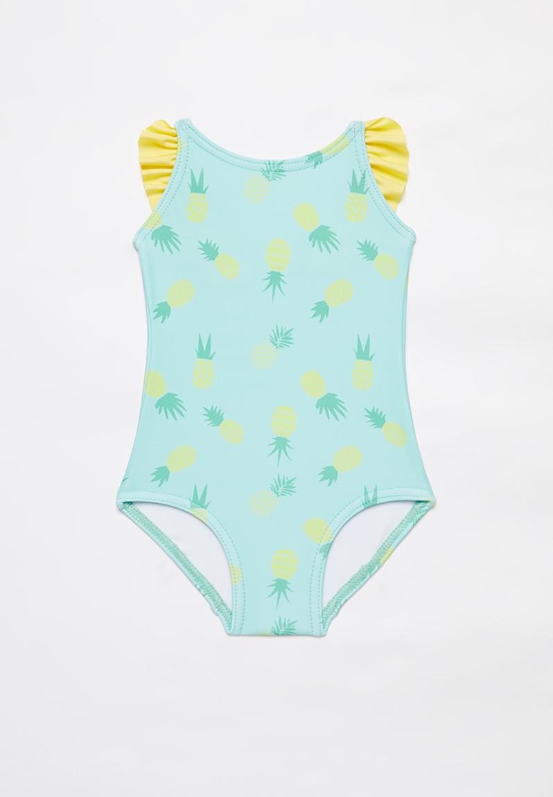 Pineapple one piece swimsuit - turquoise POP CANDY Swimwear ...