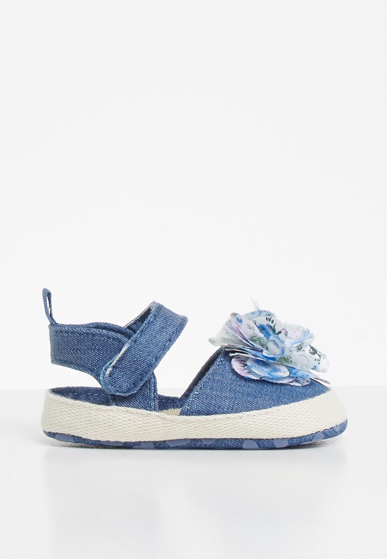 Girls denim espadrille - blue POP CANDY Shoes | Superbalist.com