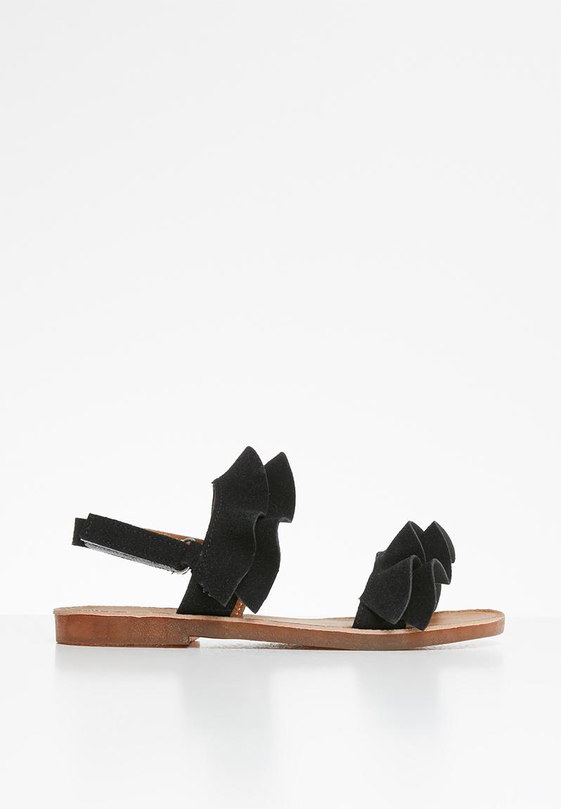 Girls frill sandal - black POP CANDY Shoes | Superbalist.com