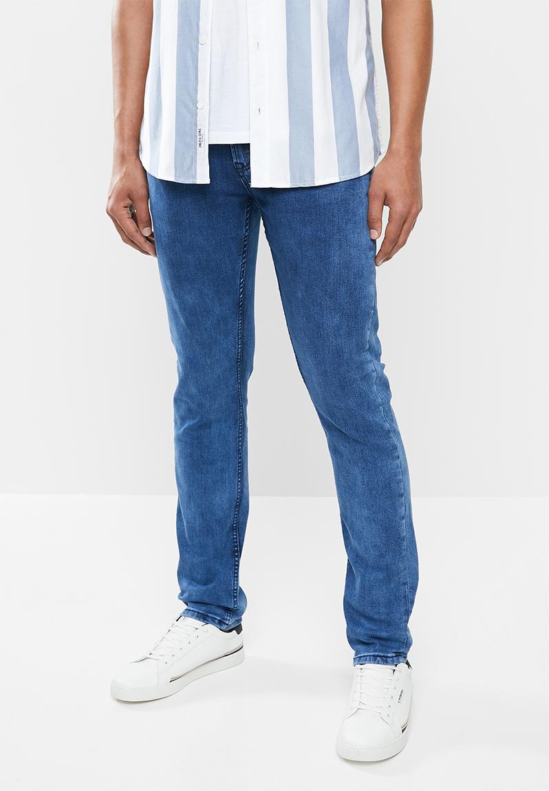 Five pocket denim slim fit jeans - blue Jonathan D Jeans | Superbalist.com