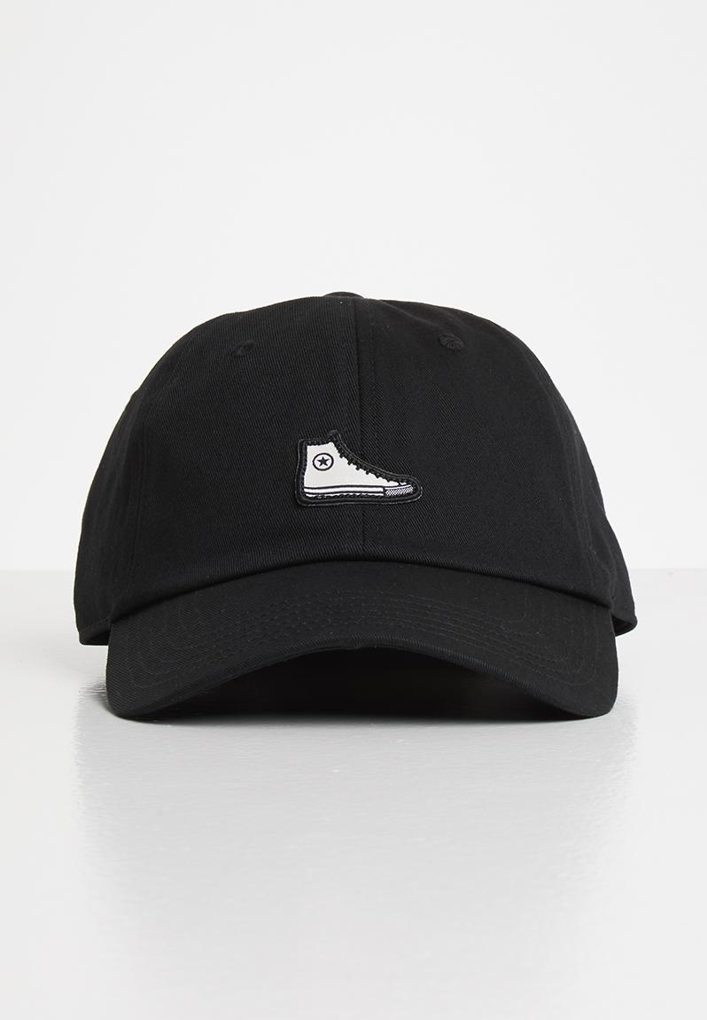 Ct sneaker patch baseball hat - black Converse Headwear | Superbalist.com