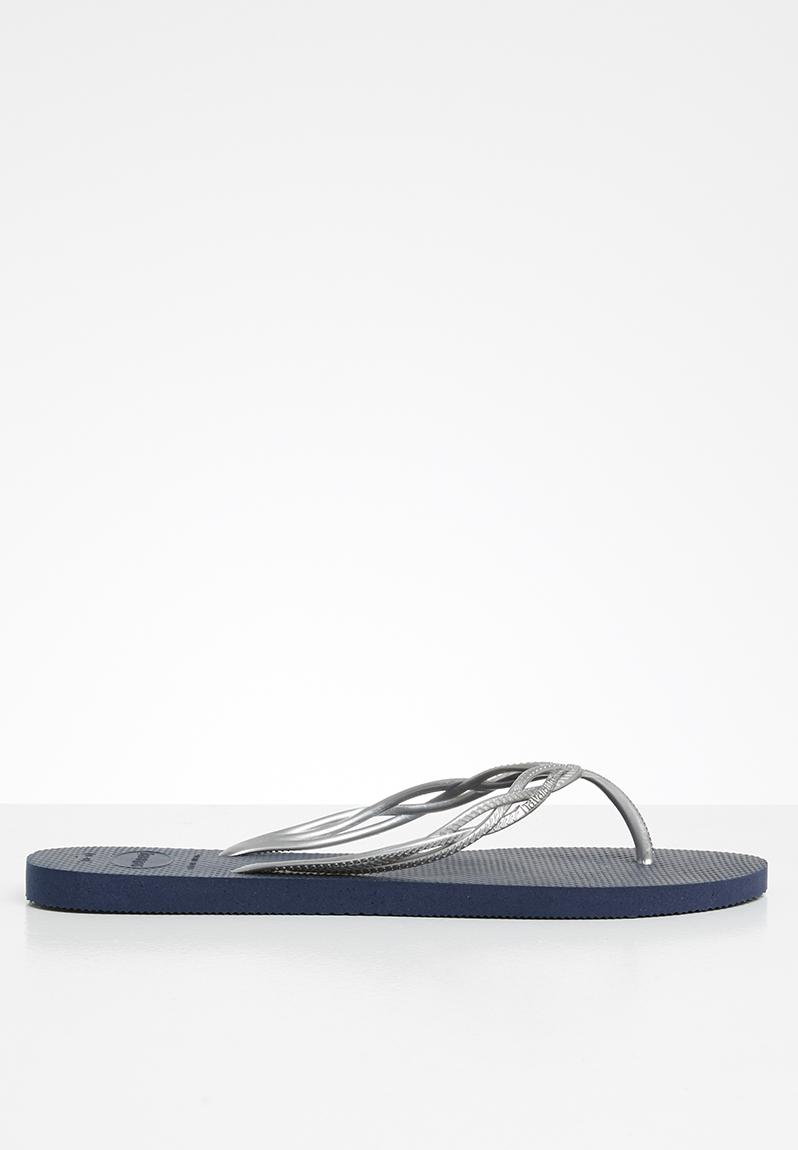 Flash sweet - navy & silver Havaianas Sandals & Flip Flops ...
