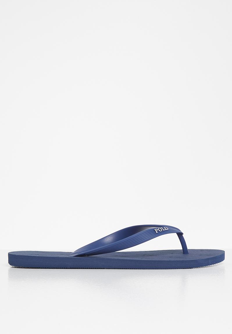 Mens lucas tonal monogram flip flop - navy POLO Sandals & Flip Flops ...