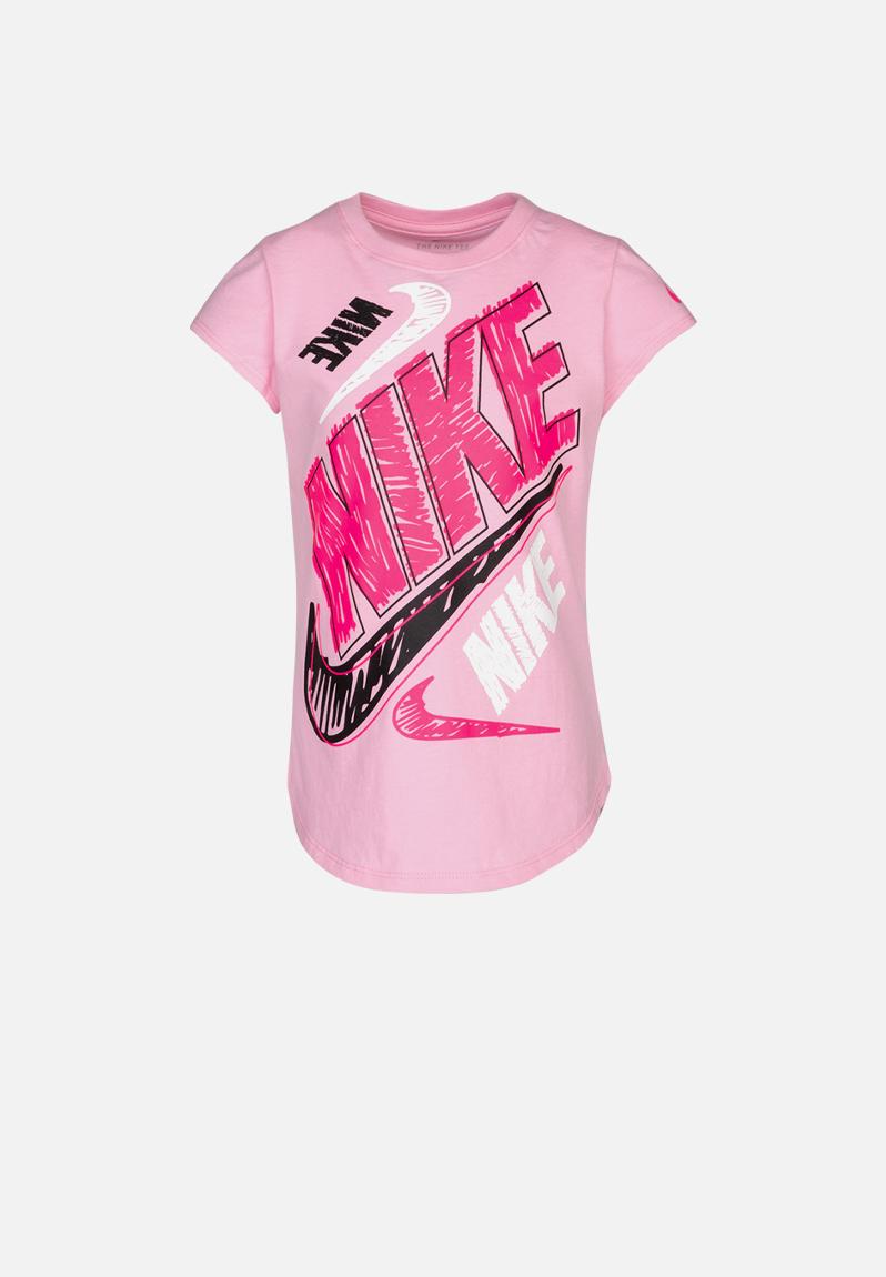 Nkg nike bold scribble tee - pink Nike Tops | Superbalist.com
