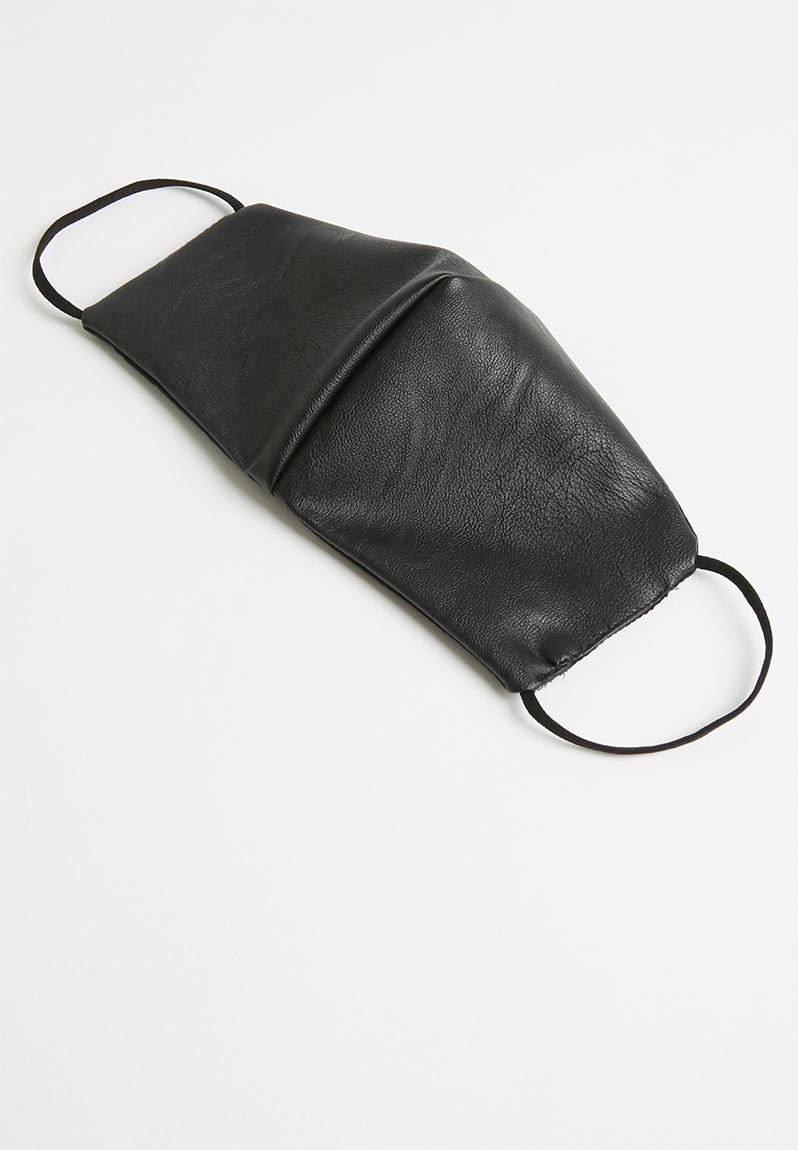 Faux leather mask - black Superbalist Headwear | Superbalist.com