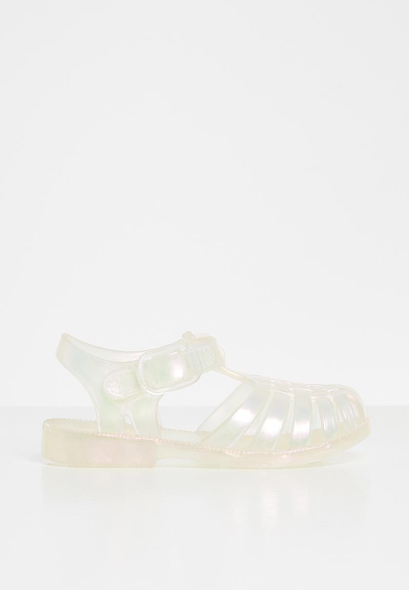 Girls Jelly Sandal White Pop Candy Shoes