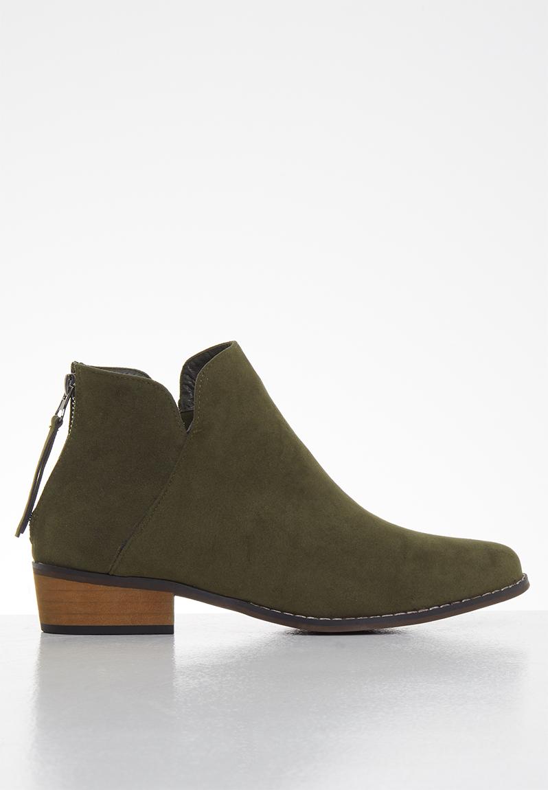 Sia bootie - olive Butterfly Feet Boots | Superbalist.com